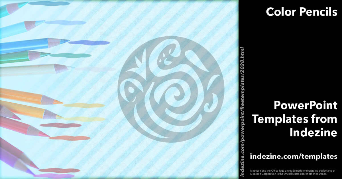 Color Pencils 02 PowerPoint Template