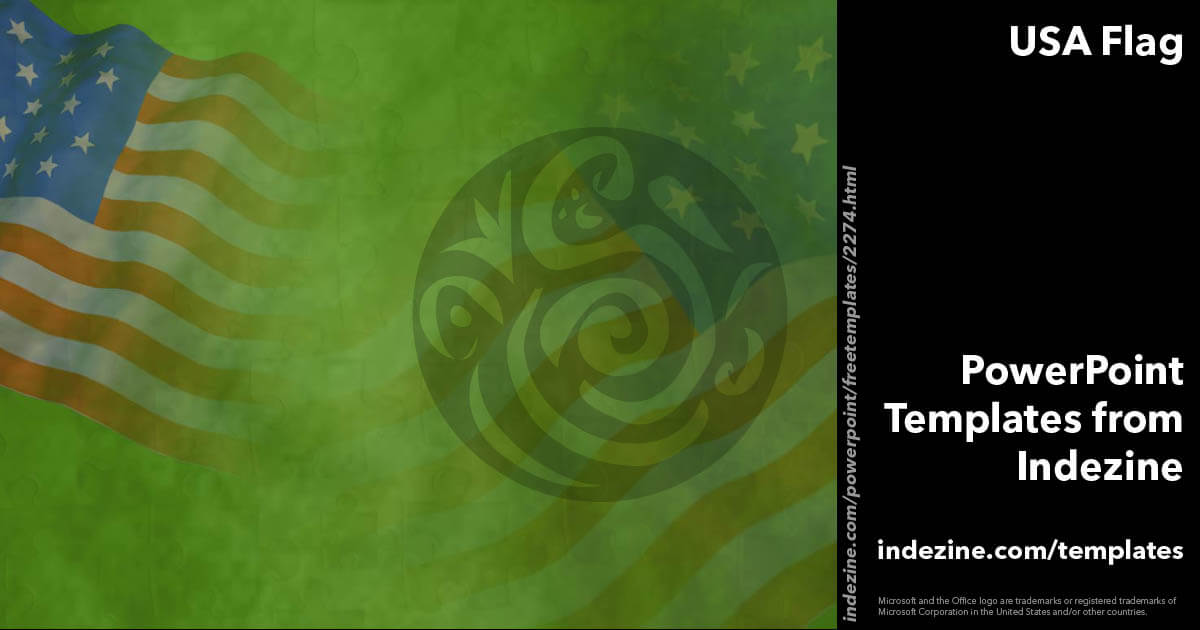 USA Flag 10 PowerPoint Template