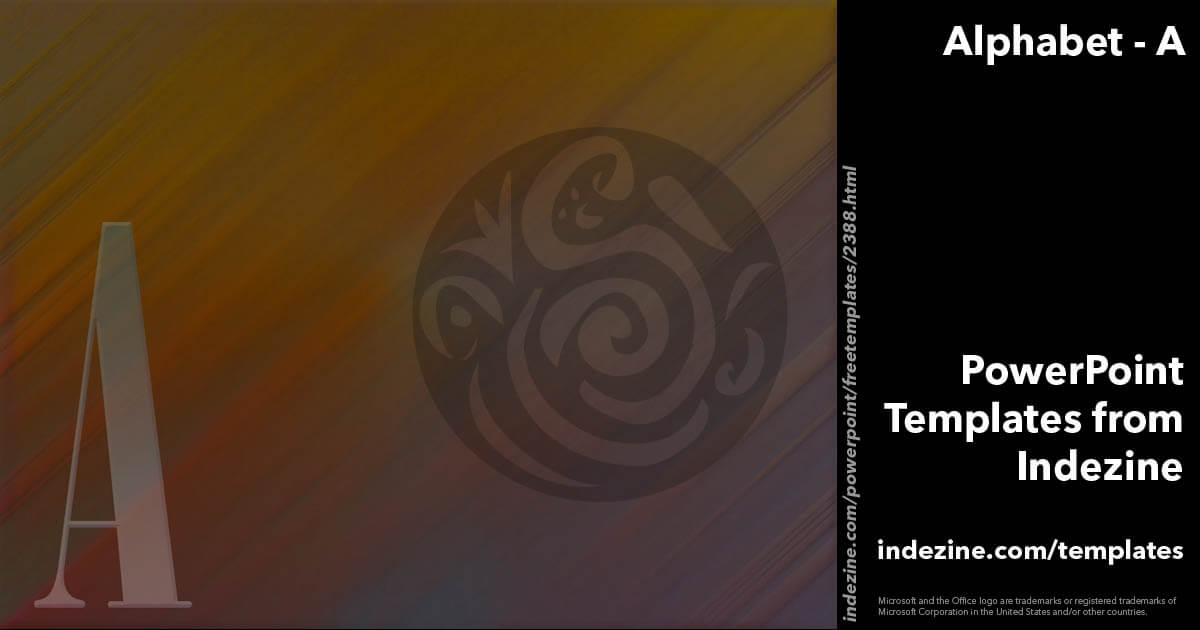 Alphabet - A 01 PowerPoint Template
