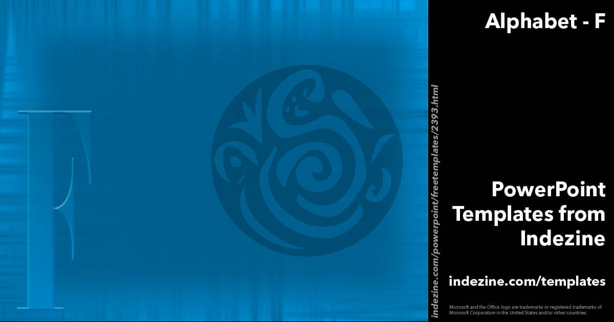 Alphabet - F 01 PowerPoint Template