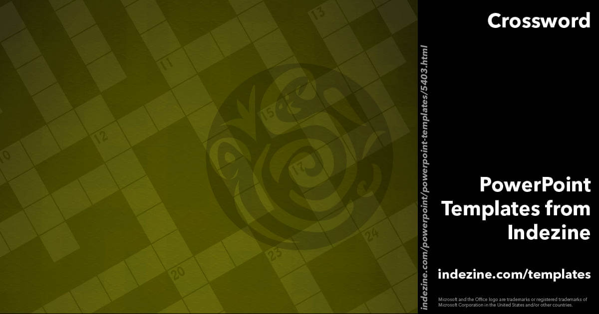 Crossword 02 PowerPoint Template