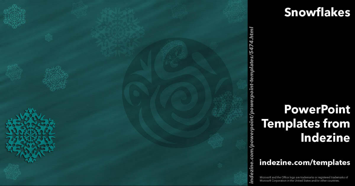 Snowflakes 09 PowerPoint Template