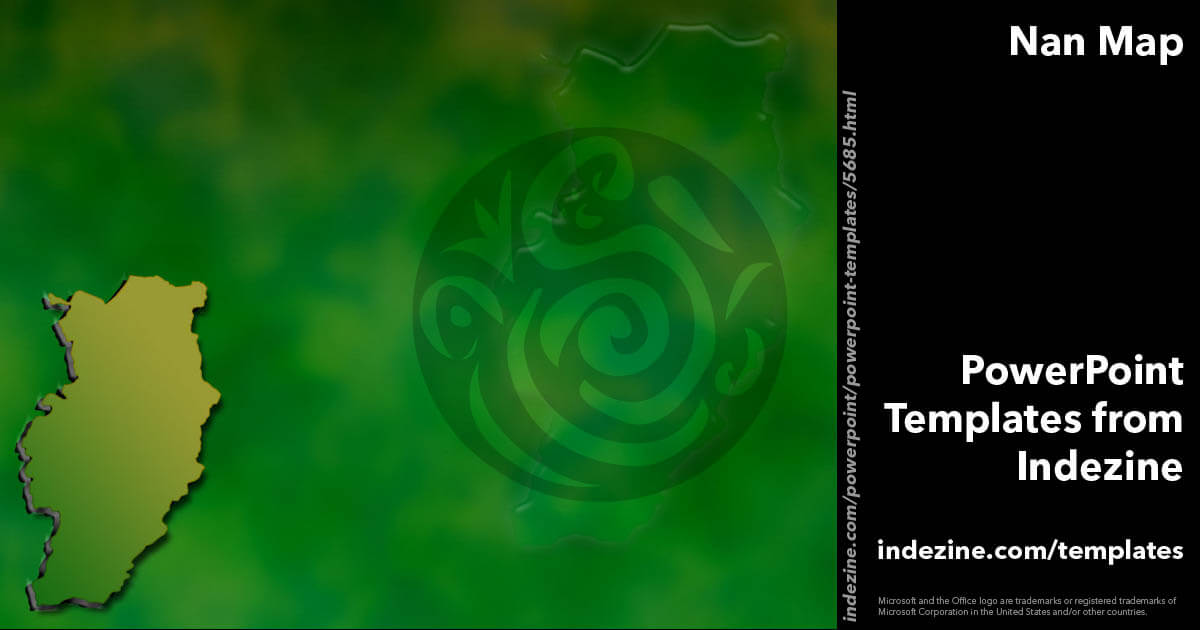 Nan Map 01 PowerPoint Template