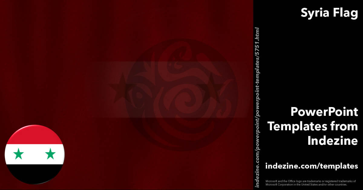 Syria Flag 02 PowerPoint Template