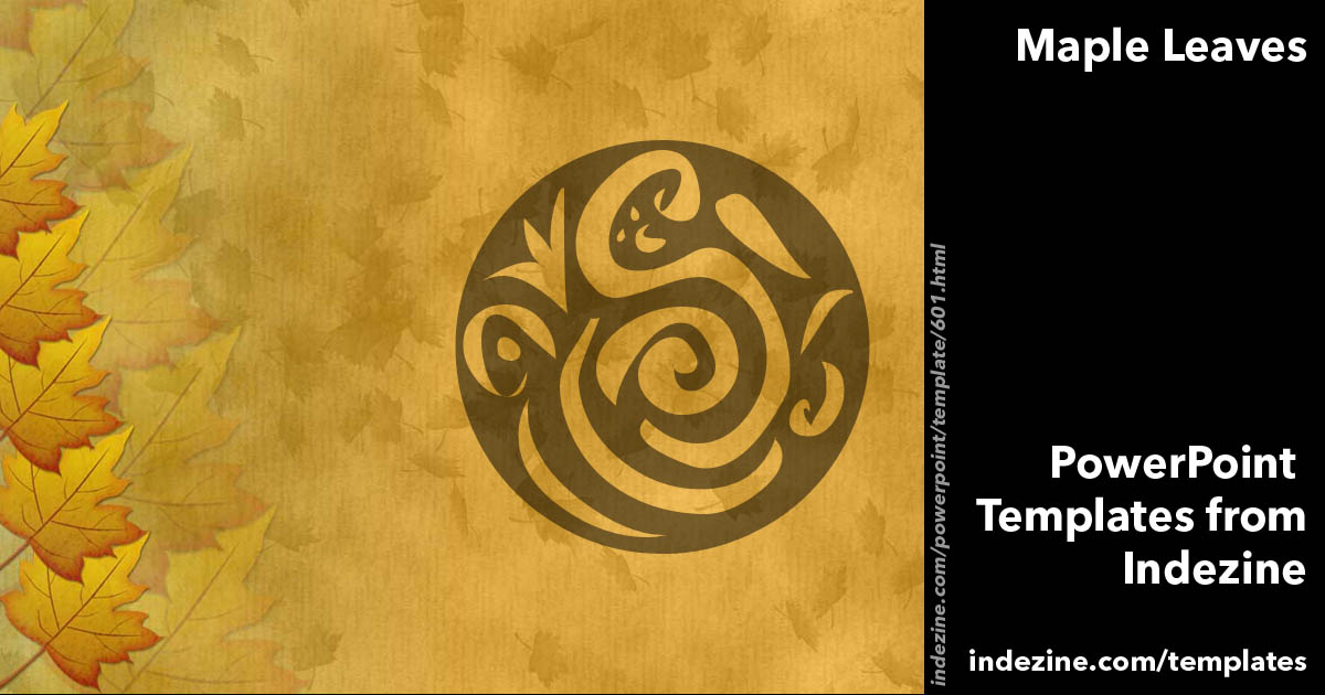 Maple Leaves 04 PowerPoint Template