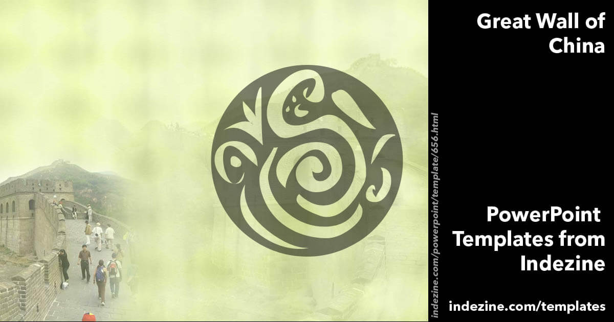 Great Wall of China 01 PowerPoint Template