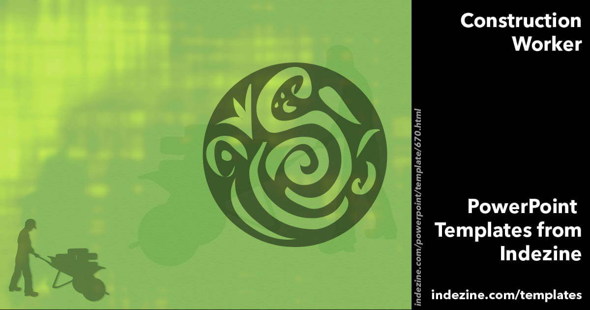 Construction Worker 04 PowerPoint Template