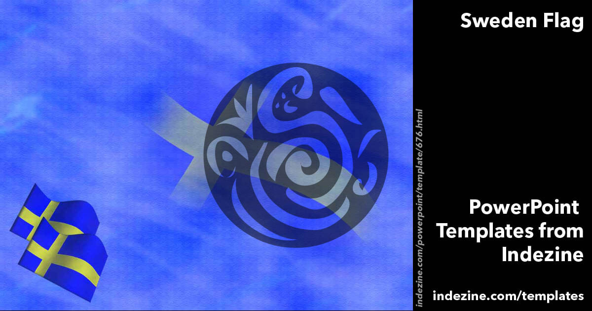 Sweden Flag 01 PowerPoint Template