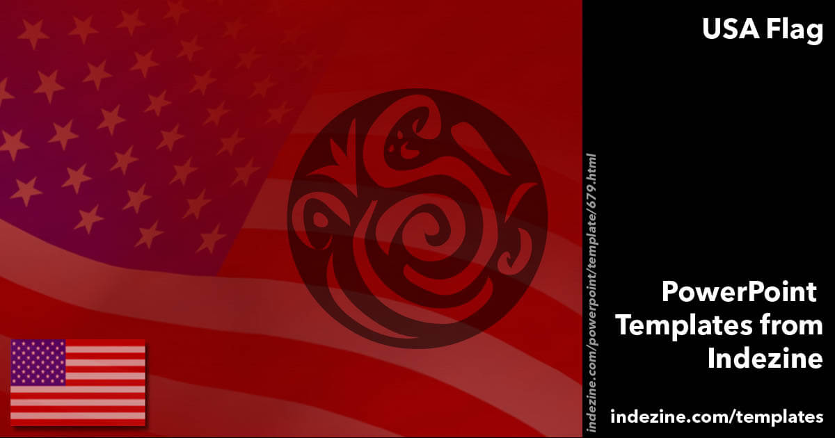 USA Flag 01 PowerPoint Template