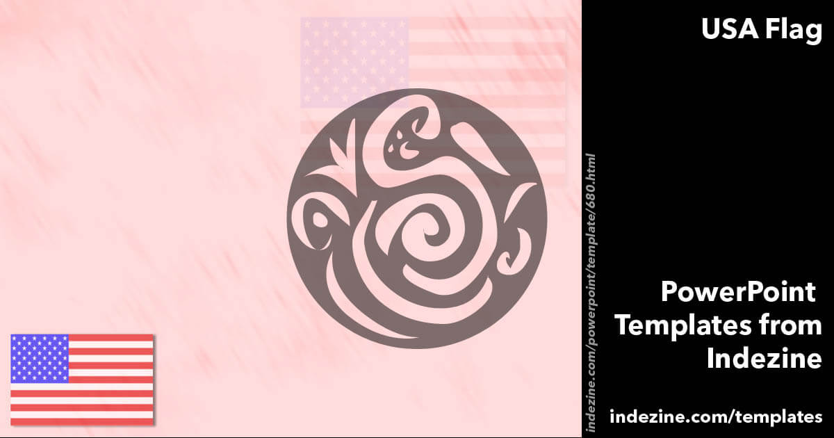 USA Flag 02 PowerPoint Template