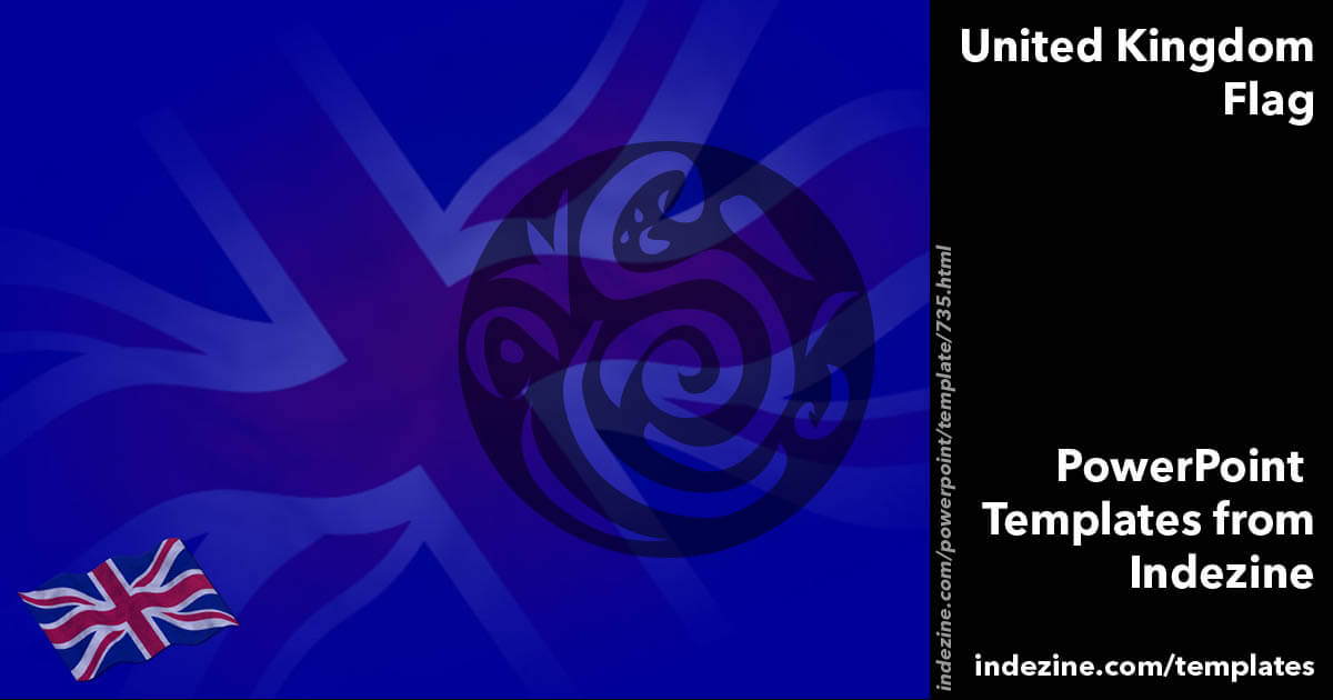 United Kingdom Flag 03 PowerPoint Template