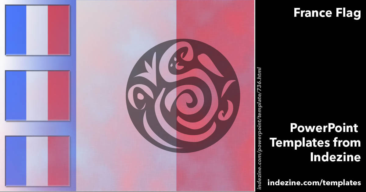 France Flag 01 PowerPoint Template