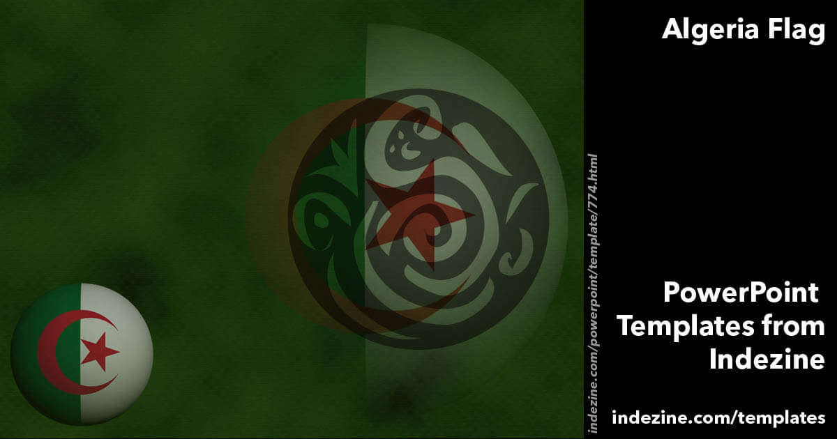 Algeria Flag 05 PowerPoint Template