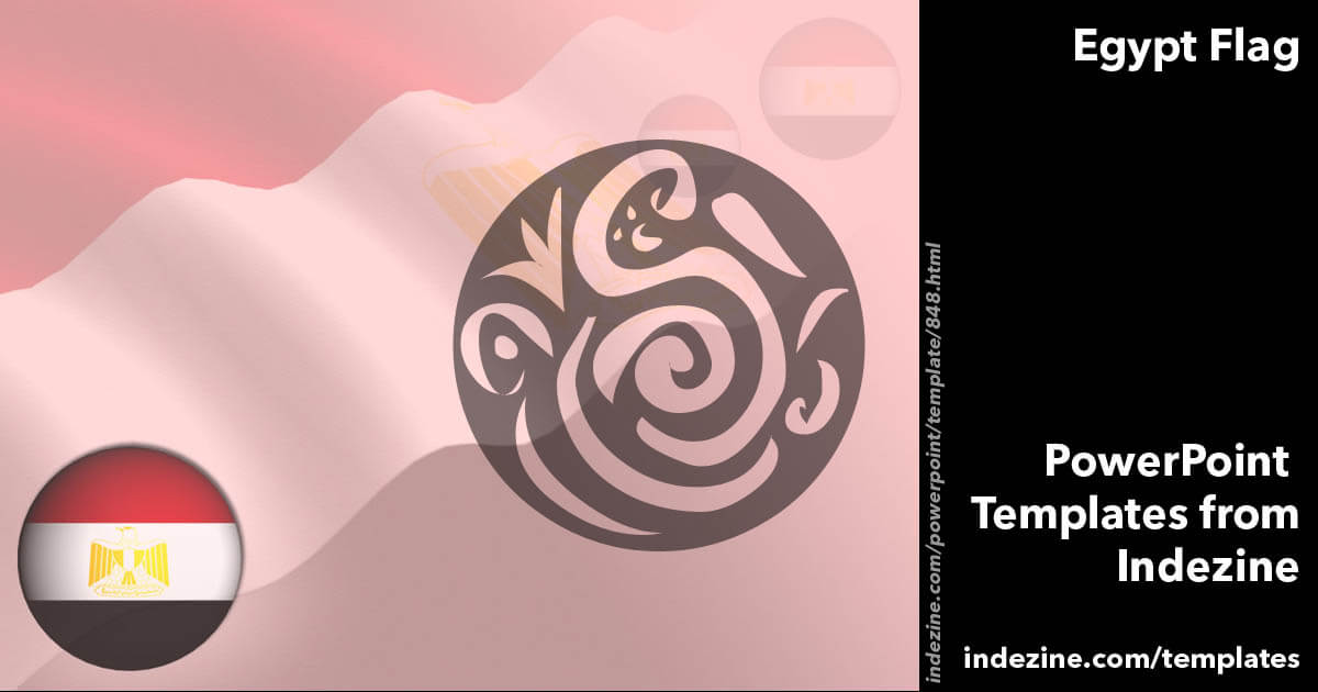 Egypt Flag 03 PowerPoint Template
