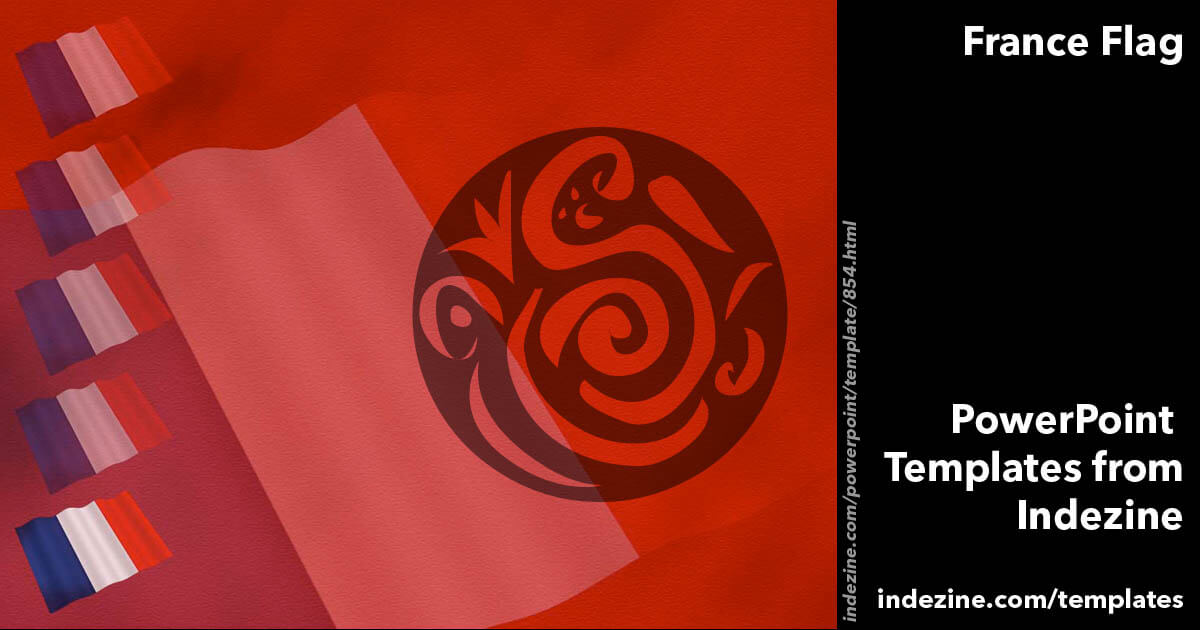 France Flag 03 PowerPoint Template
