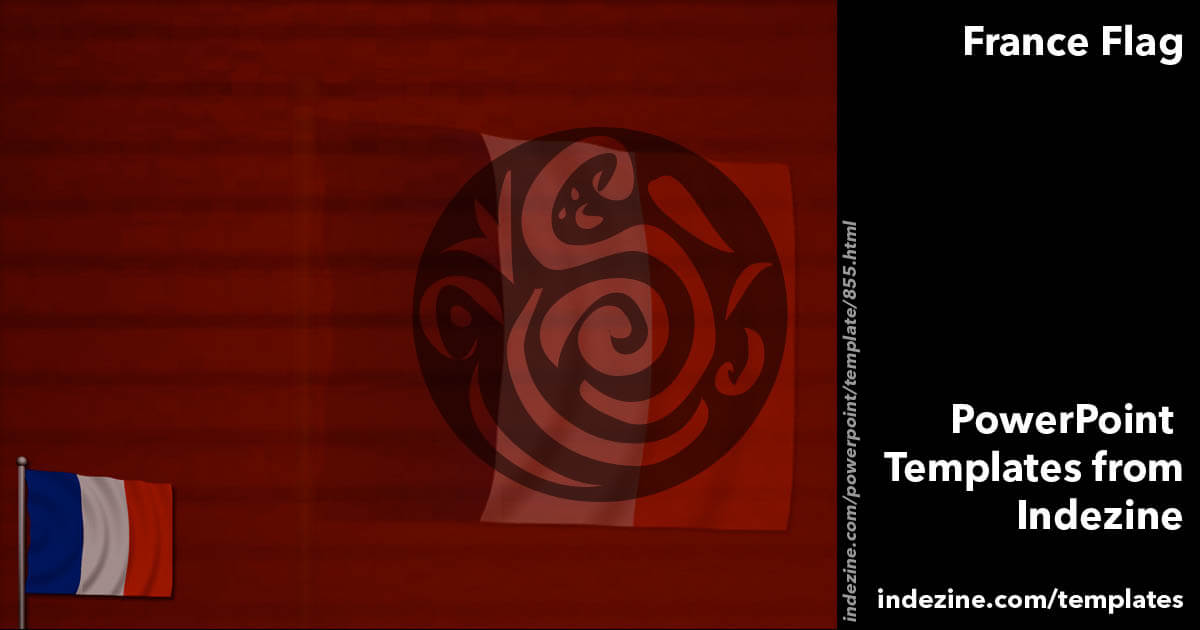 France Flag 04 PowerPoint Template