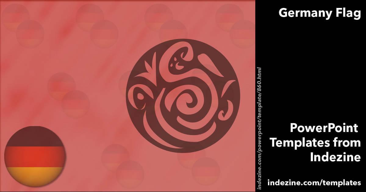 Germany Flag 05 PowerPoint Template