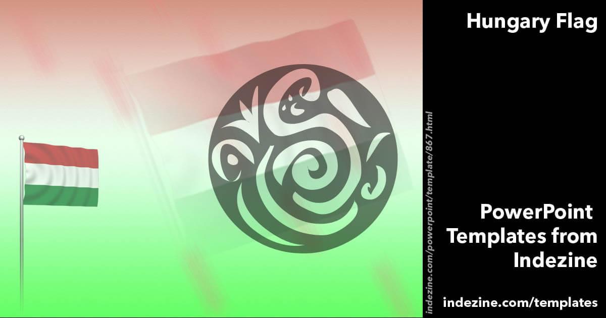 Hungary Flag 02 PowerPoint Template