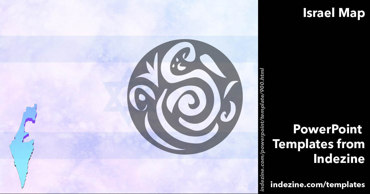 Israel Map 01 PowerPoint Template