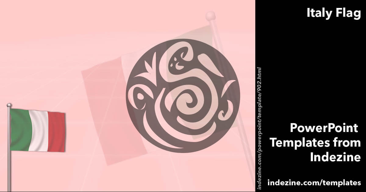 Italy Flag 04 PowerPoint Template