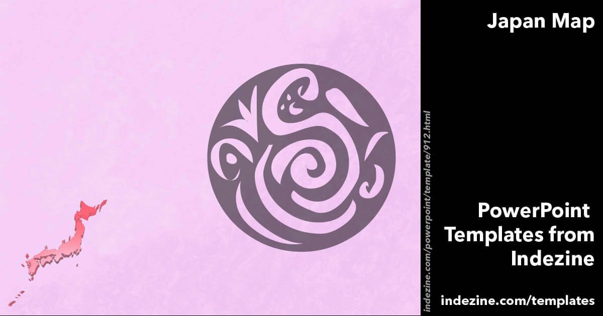 Japan Map 01 PowerPoint Template