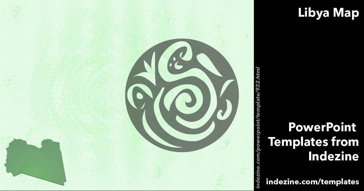 Libya Map 01 PowerPoint Template