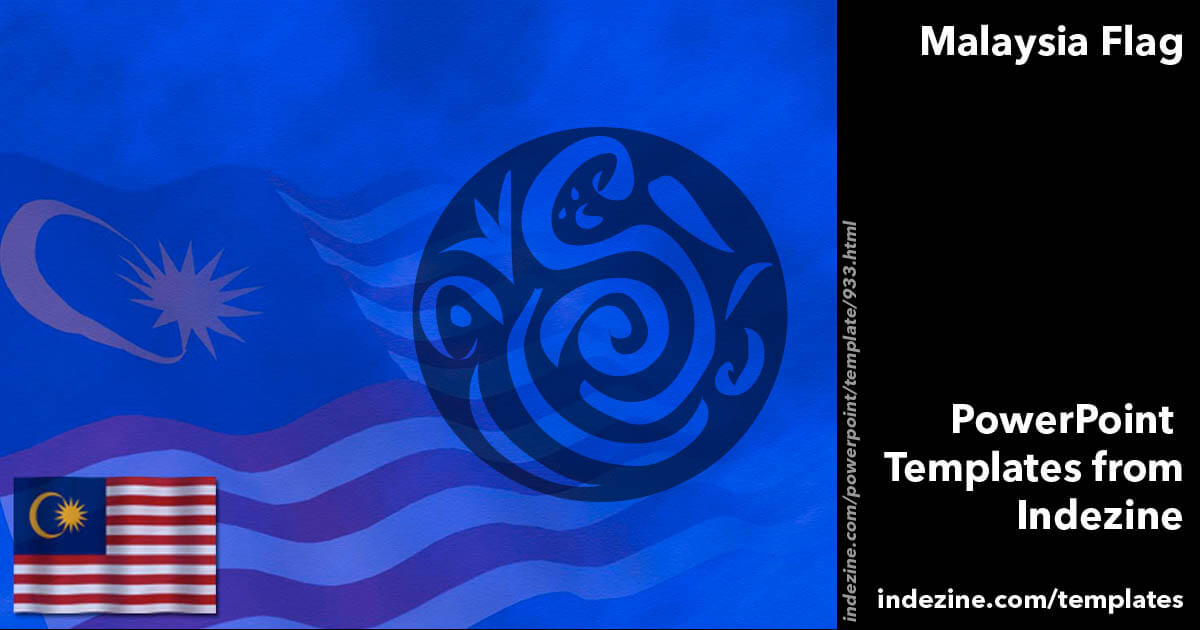 Malaysia Flag 01 PowerPoint Template