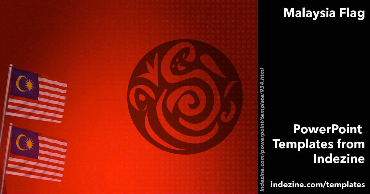 Malaysia Flag 02 PowerPoint Template