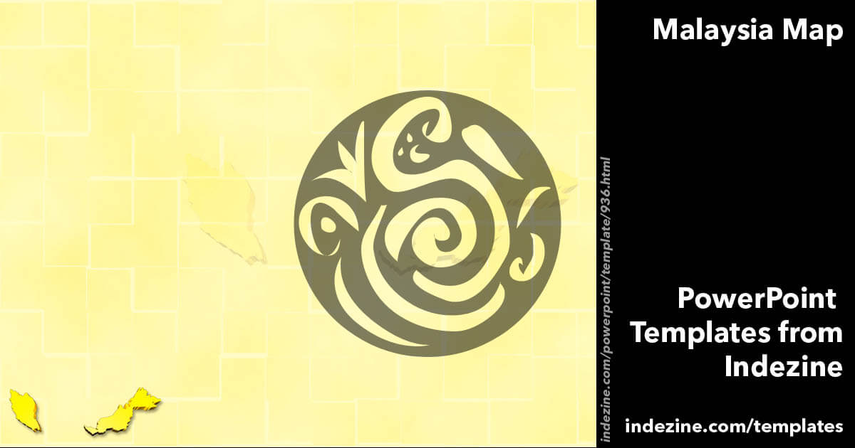 Malaysia Map 01 PowerPoint Template
