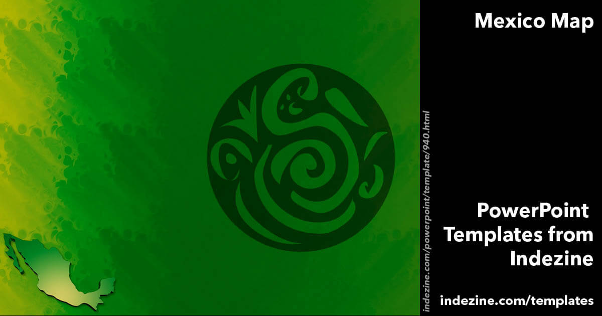 Mexico Map 01 PowerPoint Template