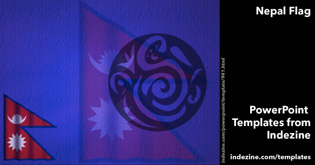Nepal Flag 01 PowerPoint Template