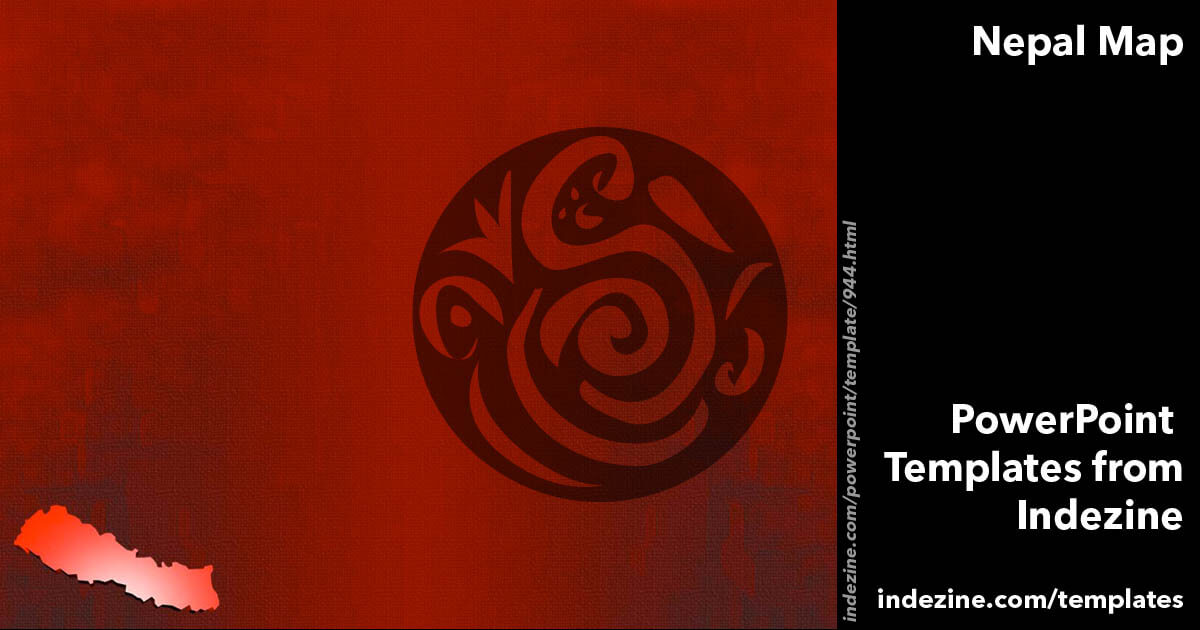 Nepal Map 01 PowerPoint Template