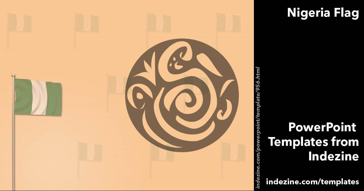 Nigeria Flag 02 PowerPoint Template