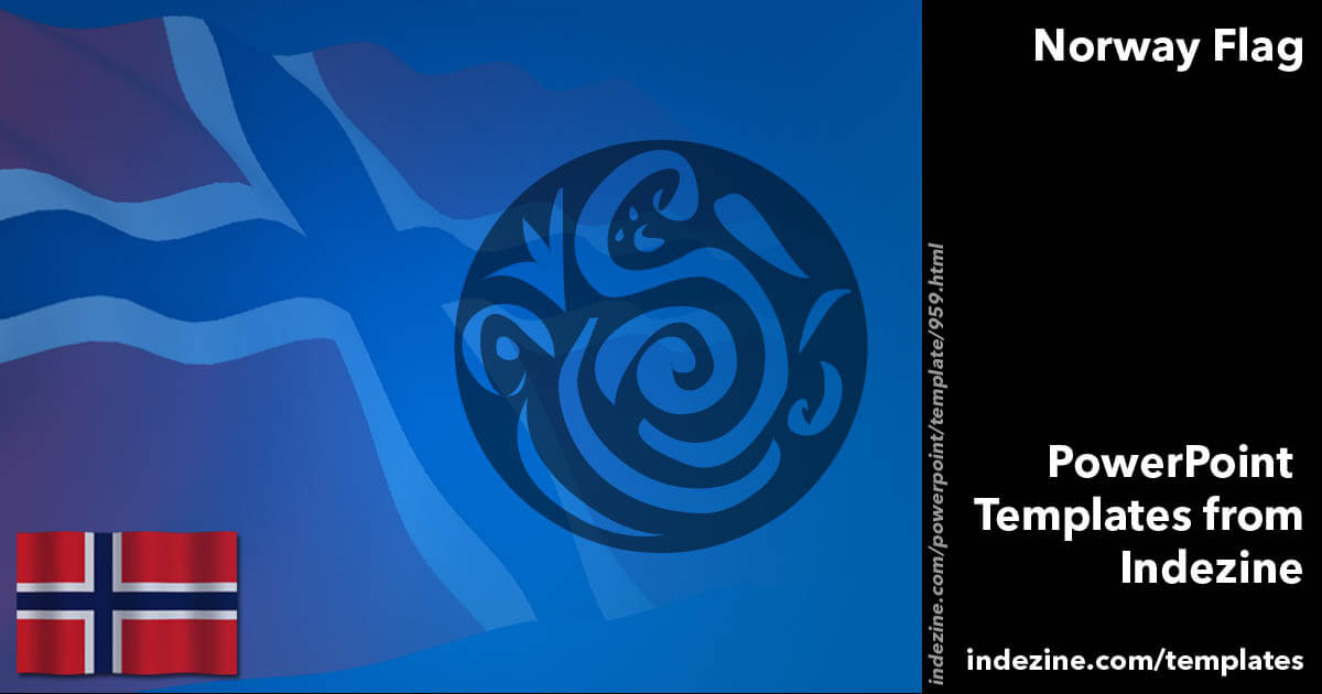 Norway Flag 03 PowerPoint Template