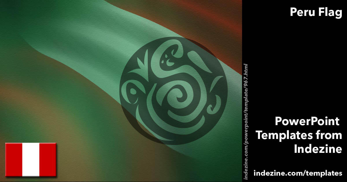 Peru Flag 01 PowerPoint Template
