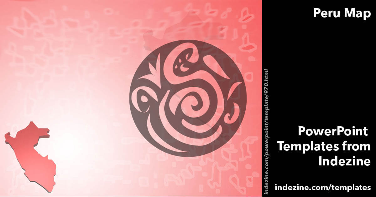 Peru Map 01 PowerPoint Template