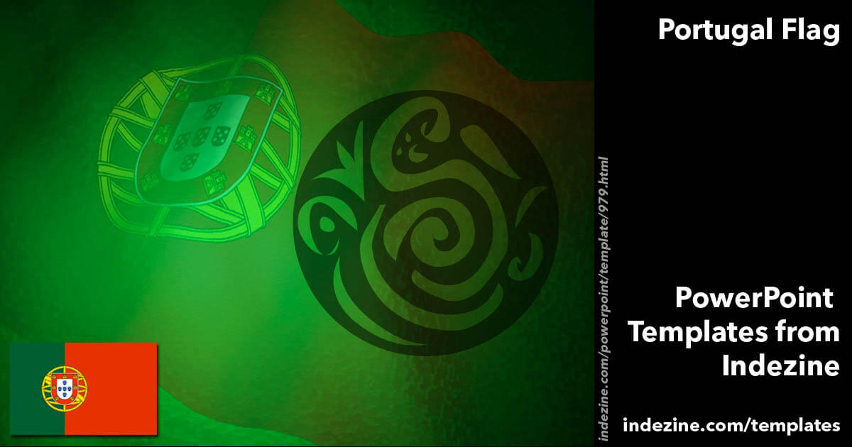 Portugal Flag 01 PowerPoint Template