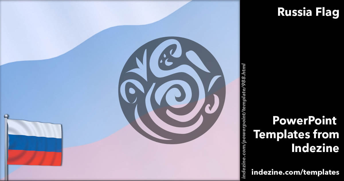 Russia Flag 04 PowerPoint Template