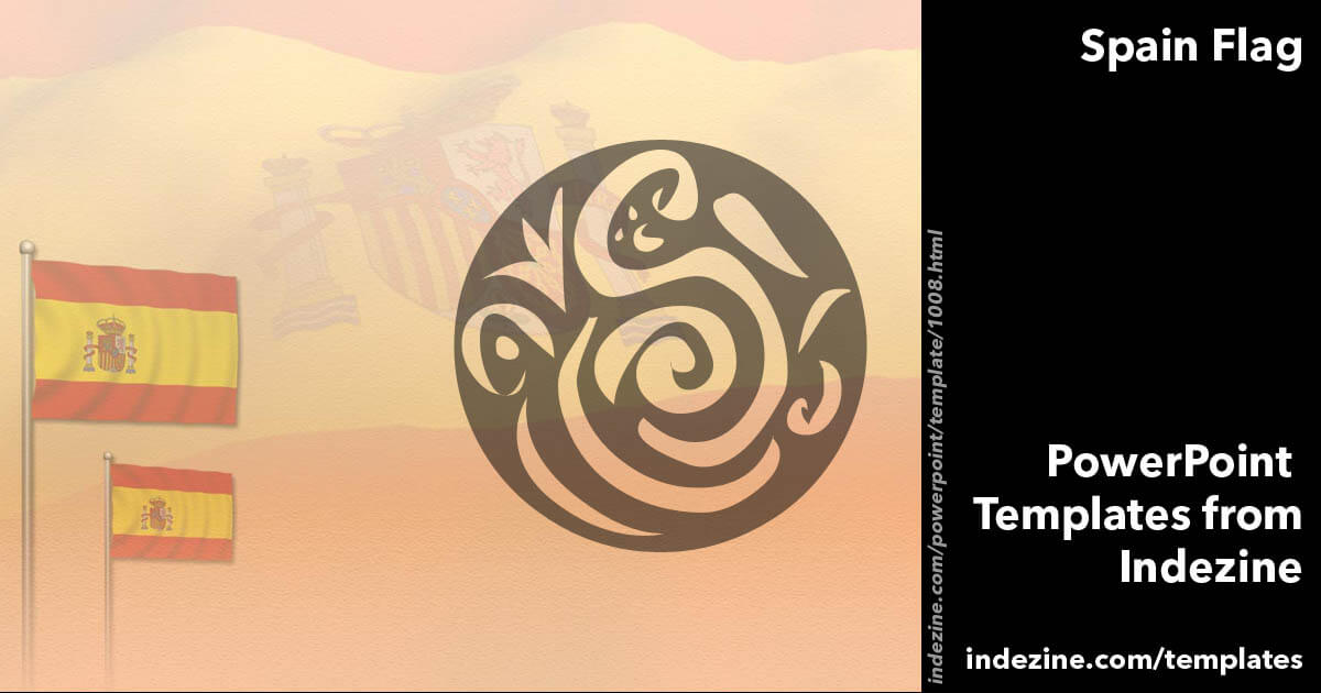 Spain Flag 02 PowerPoint Template