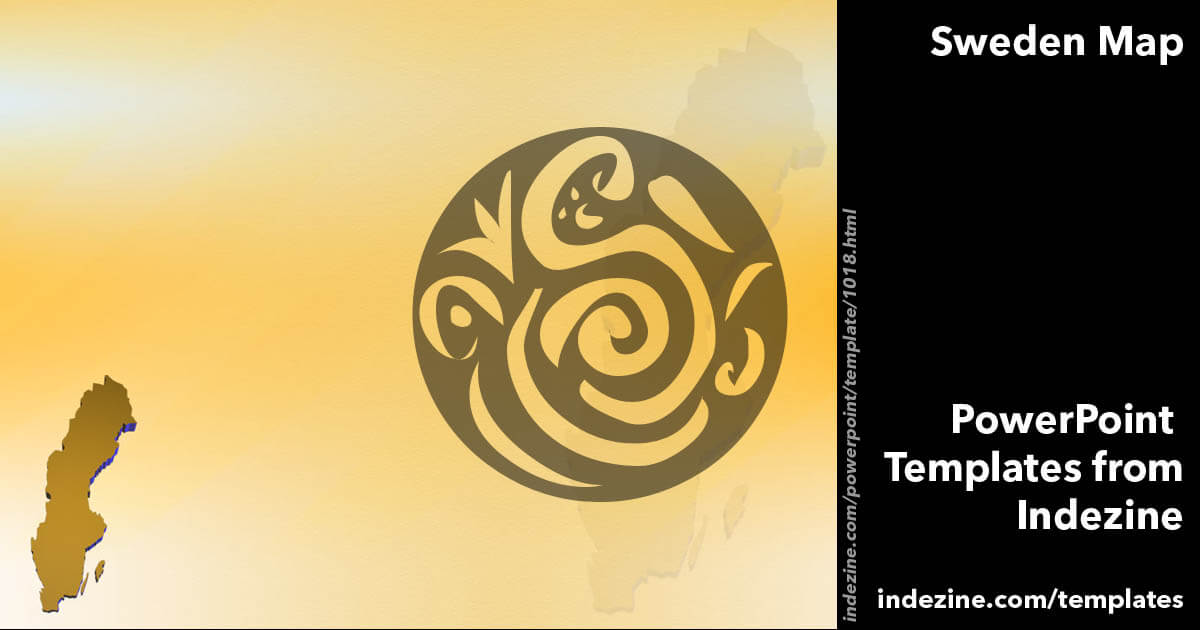 Sweden Map 01 PowerPoint Template