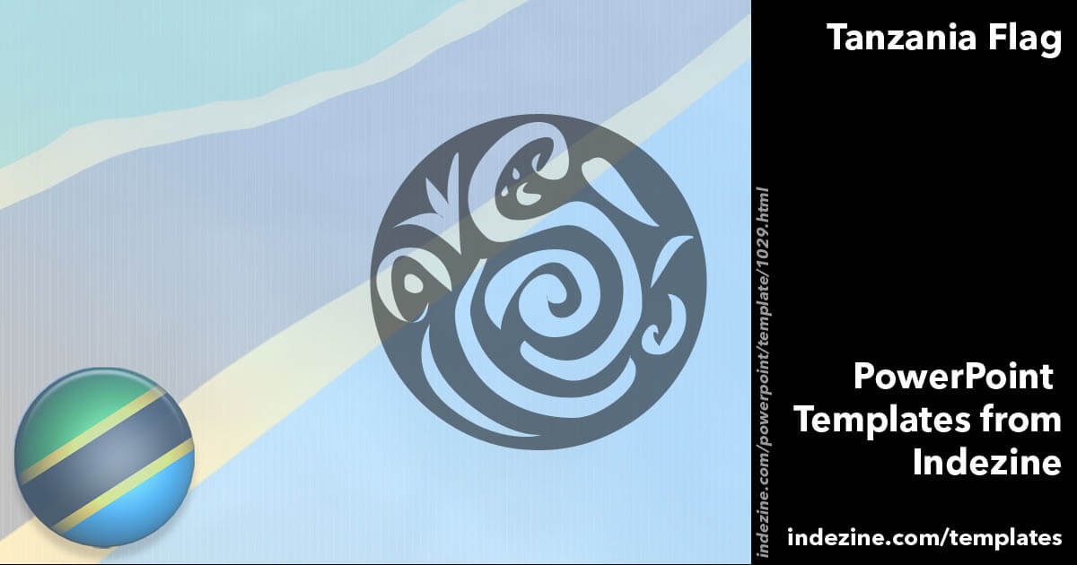 Tanzania Flag 03 PowerPoint Template