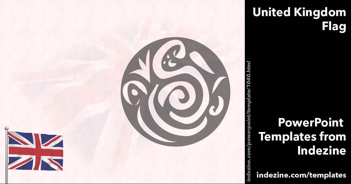 United Kingdom Flag 05 PowerPoint Template