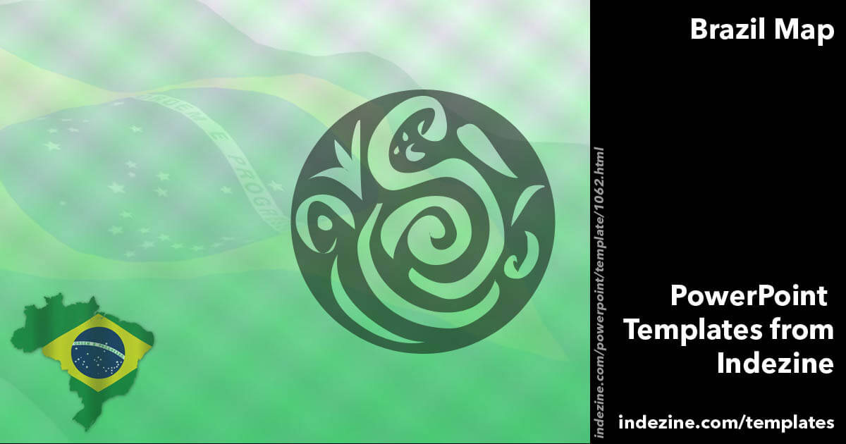 Brazil Map 02 PowerPoint Template