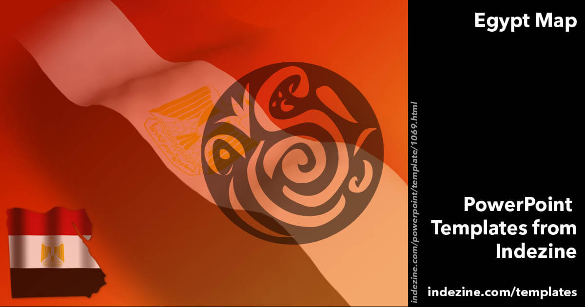 Egypt Map 02 PowerPoint Template