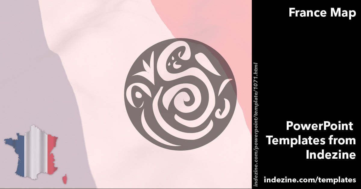 France Map 02 PowerPoint Template