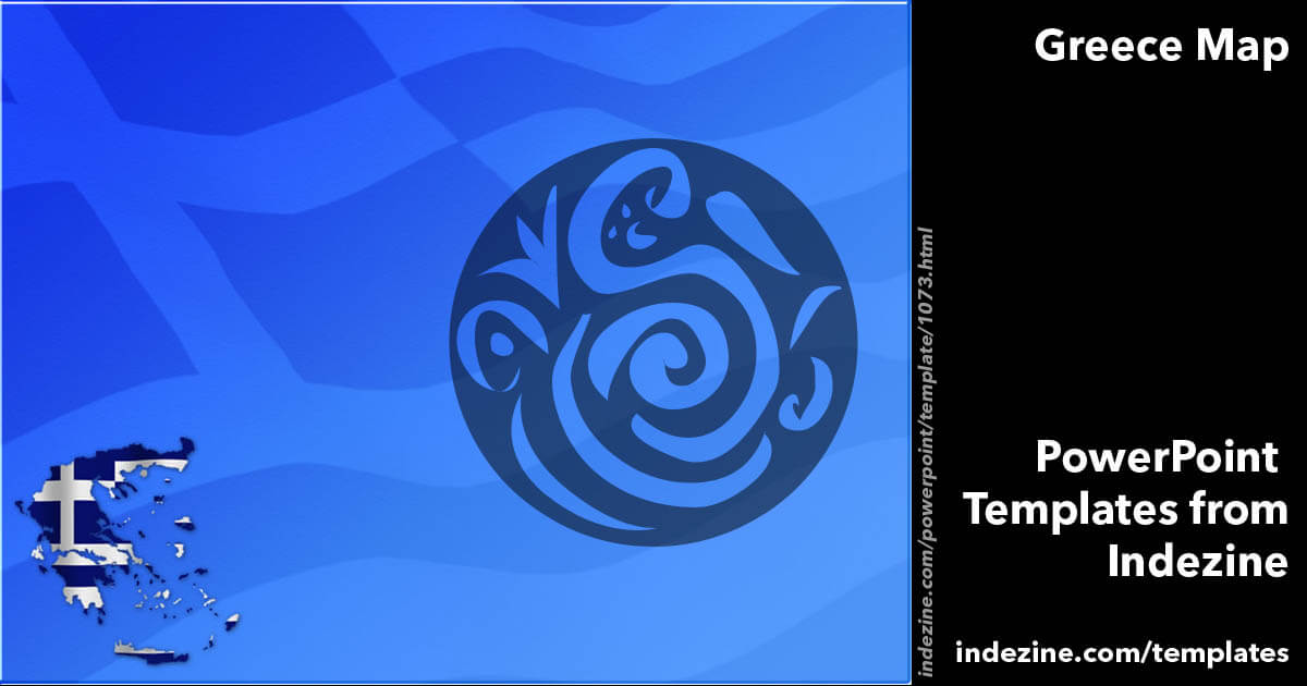 Greece Map 02 PowerPoint Template