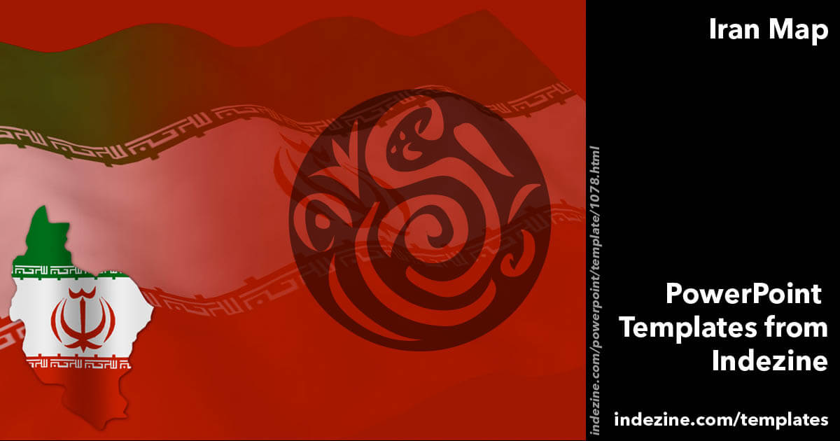 Iran Map 02 PowerPoint Template