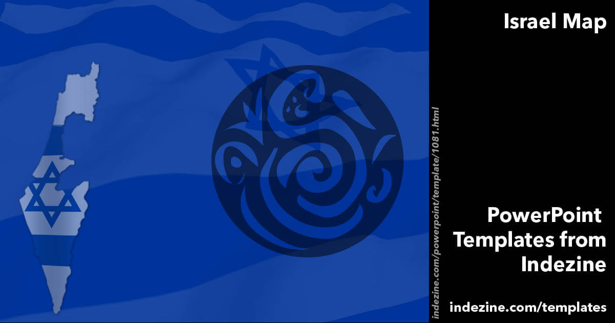 Israel Map 02 PowerPoint Template