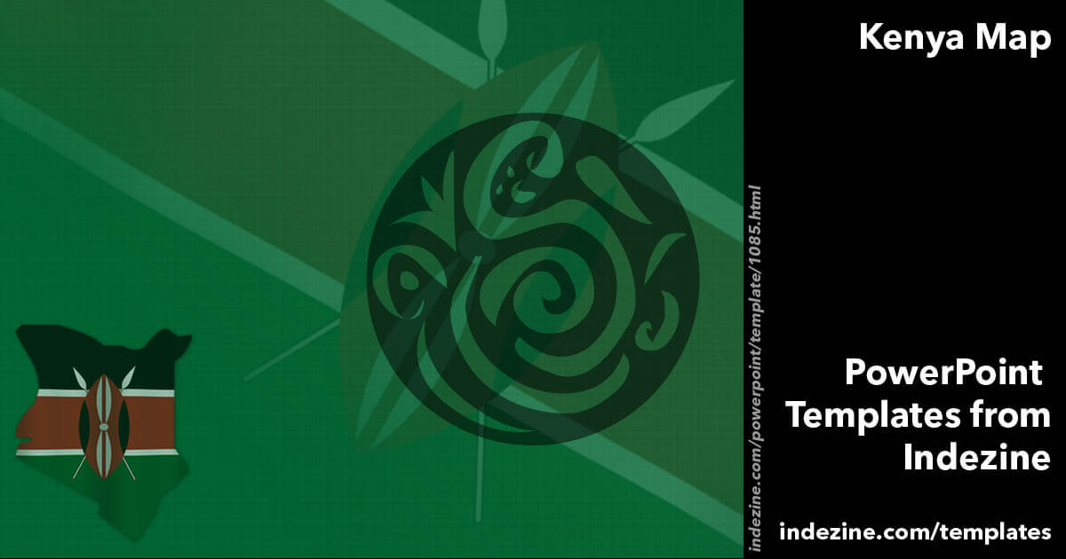 Kenya Map 02 PowerPoint Template