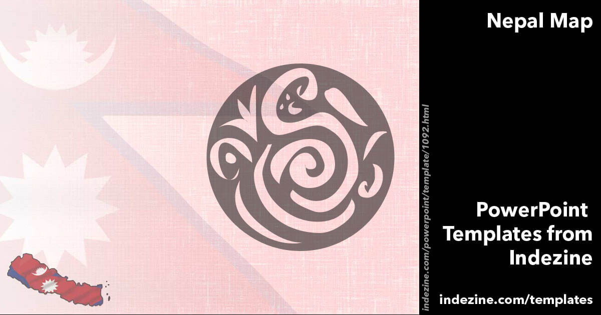 Nepal Map 02 PowerPoint Template
